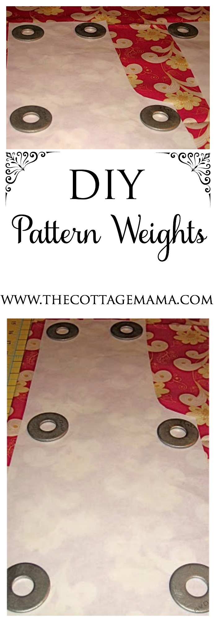 DIY Pattern Weights from The Cottage Mama. www.thecottagemama.com - The ...