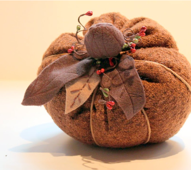 Fall Fabric Pumpkin Tutorial - The Cottage Mama