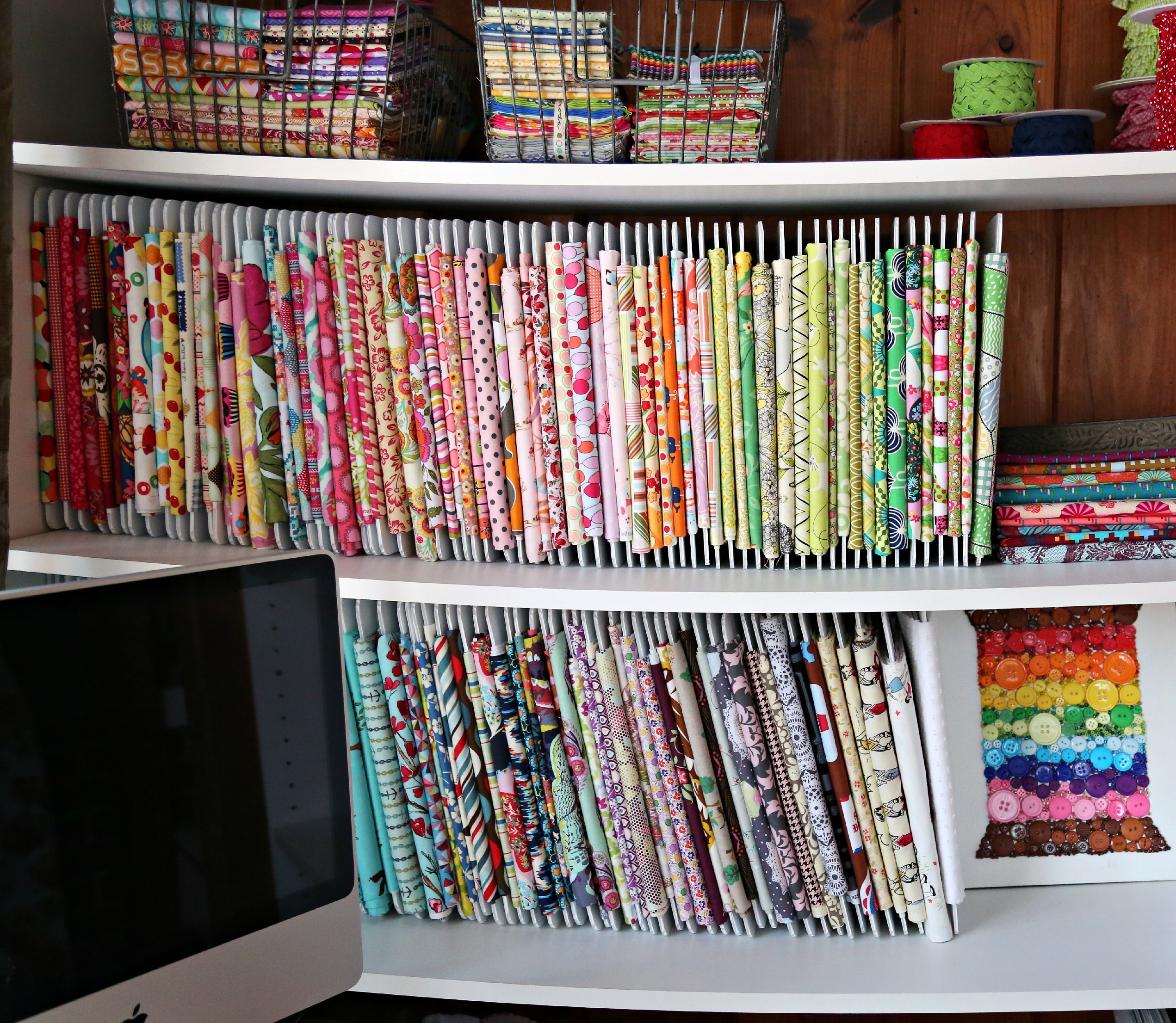 The Cottage Mama Sewing Studio. Check out this sewing space! www ...