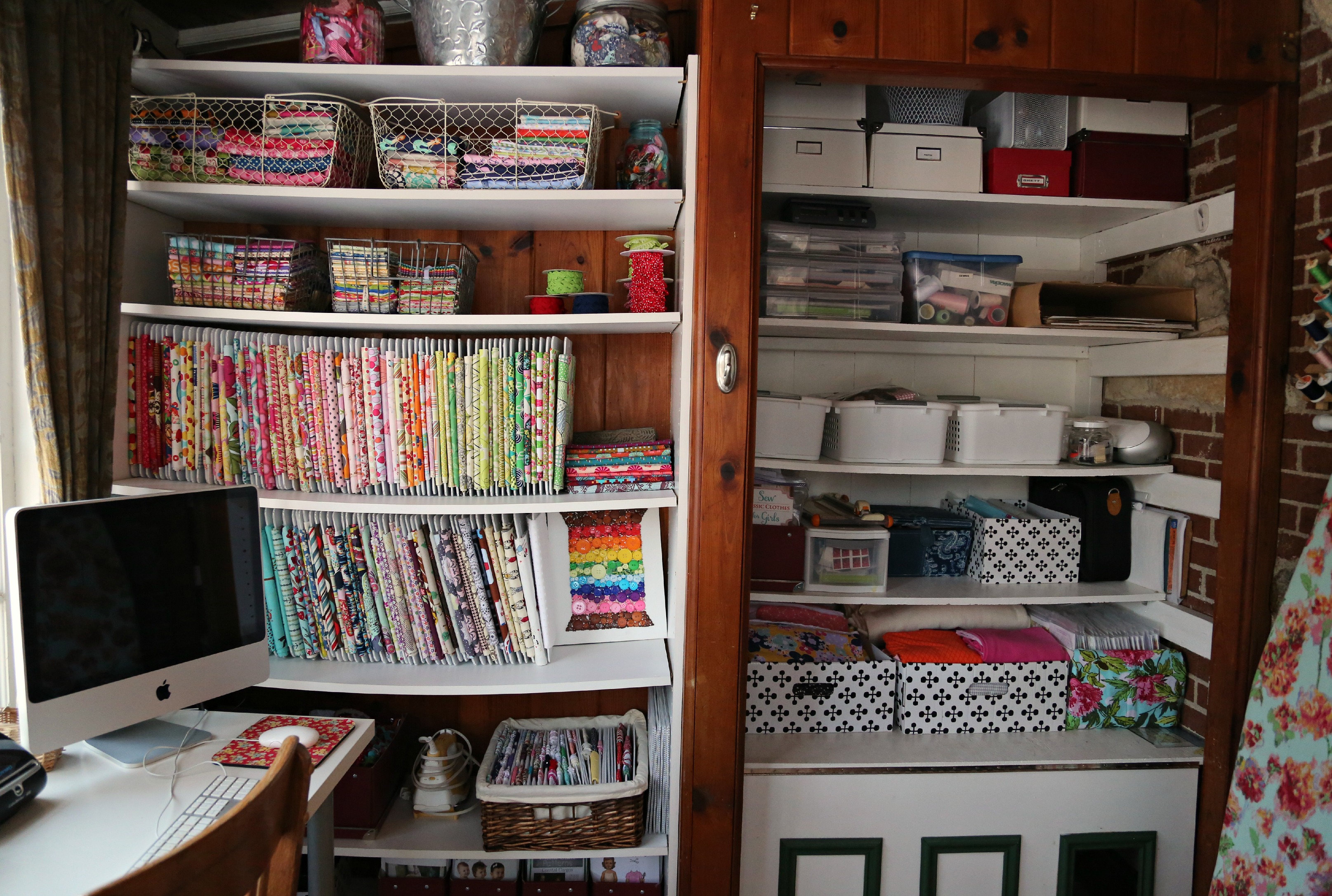 The Cottage Mama Sewing Studio. Check out this sewing space! www ...
