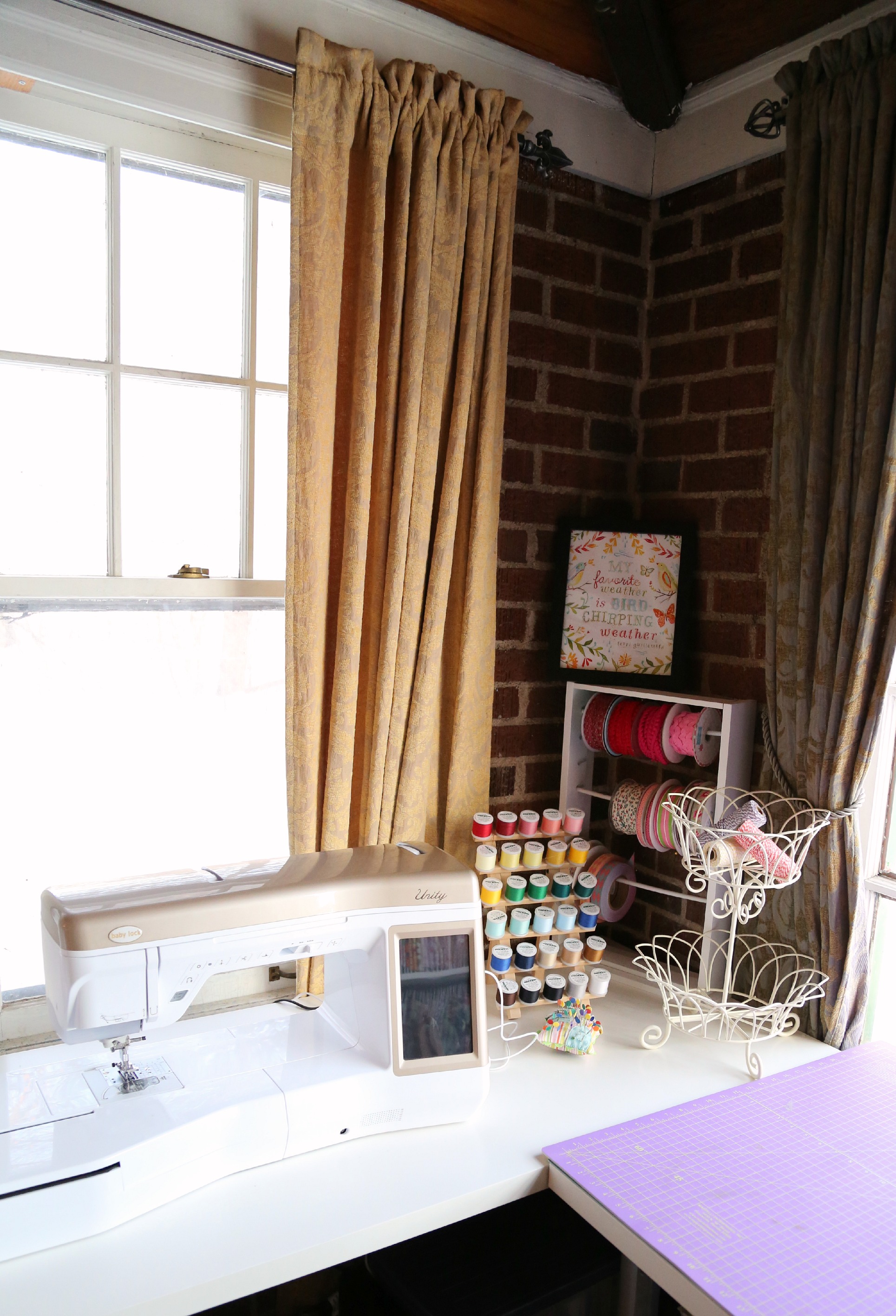 The Cottage Mama Sewing Studio. Check out this sewing space! www ...