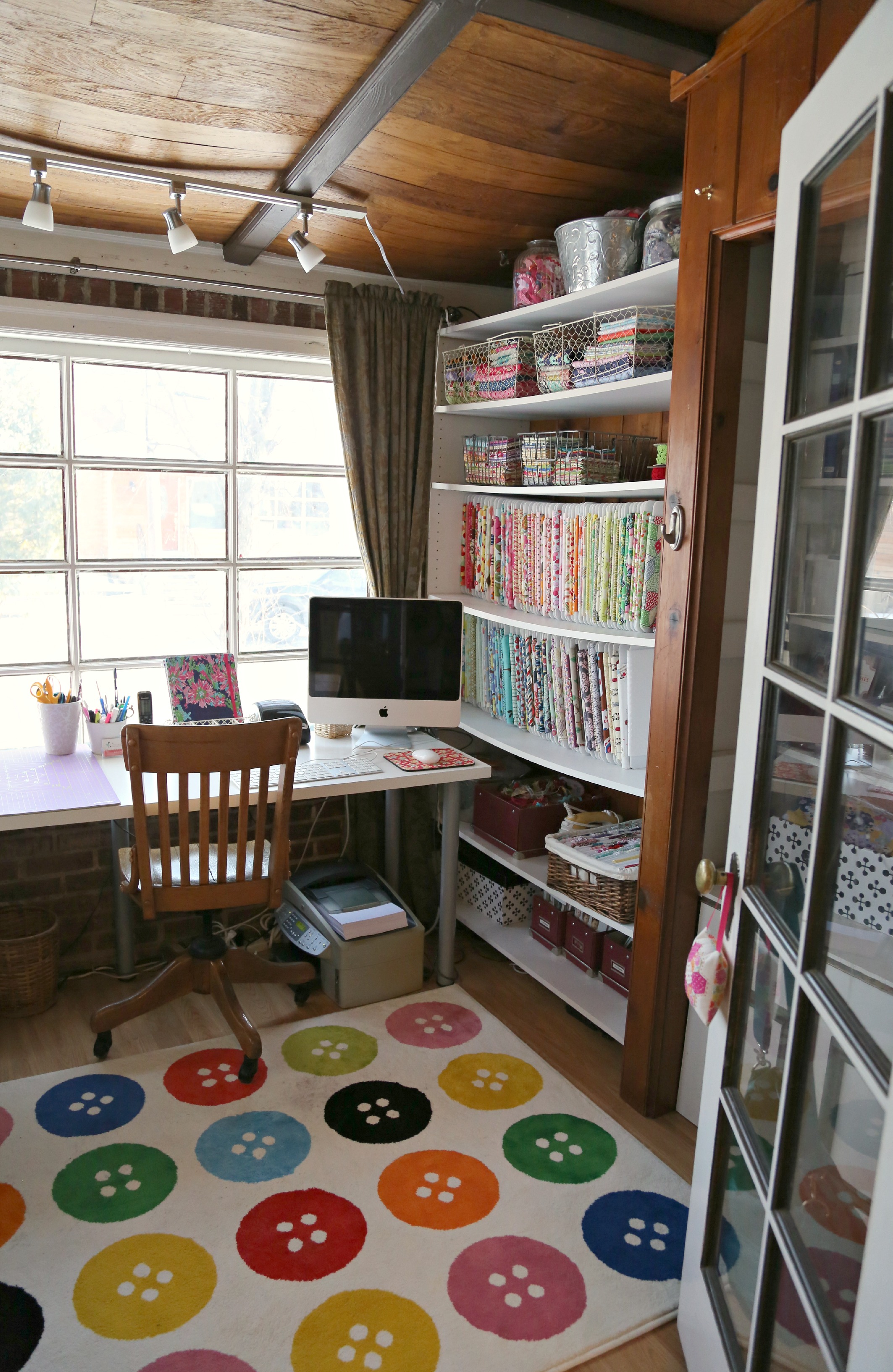 The Cottage Mama Sewing Studio. Check out this sewing space! www ...