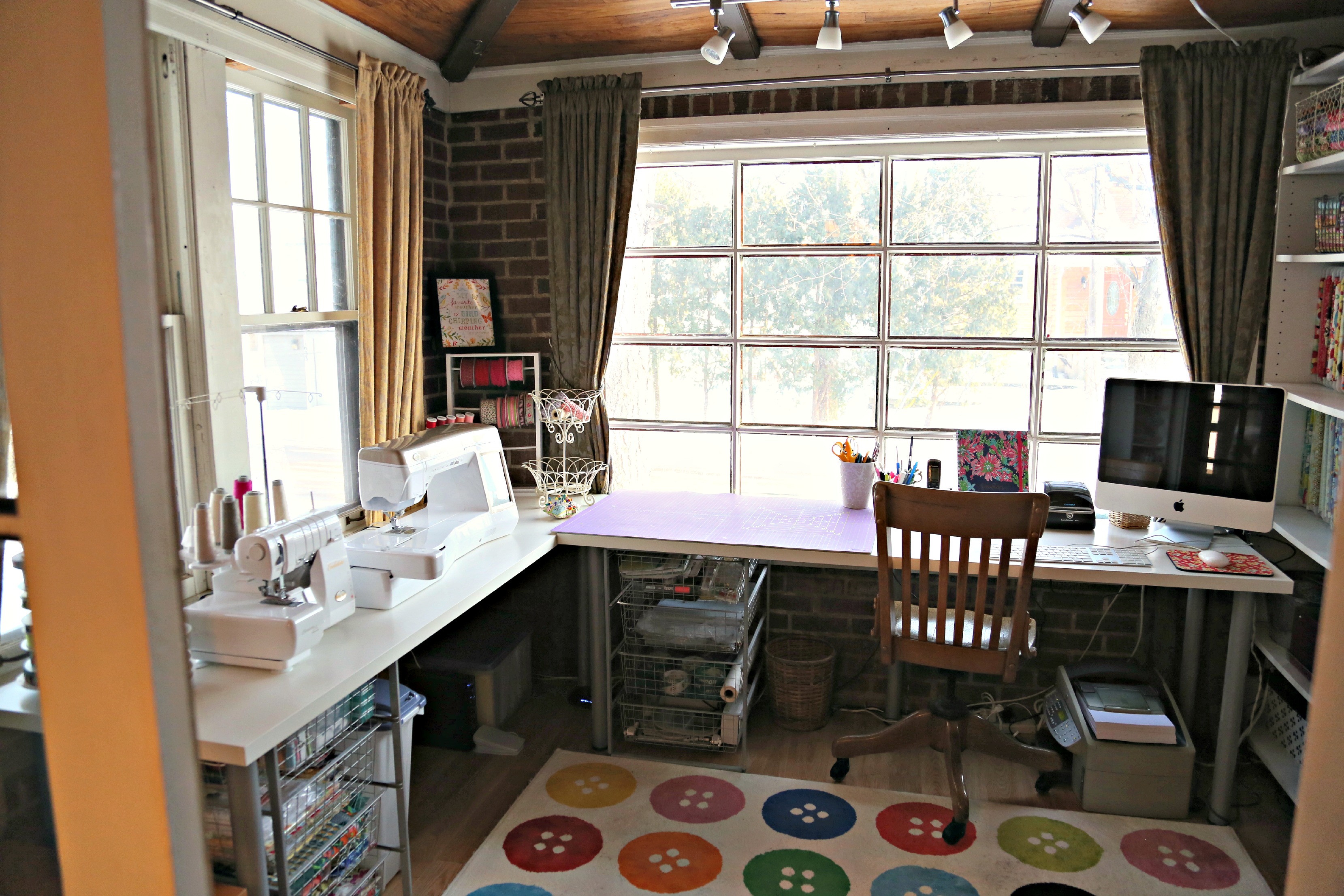 The Cottage Mama Sewing Studio. Check out this sewing space! www ...
