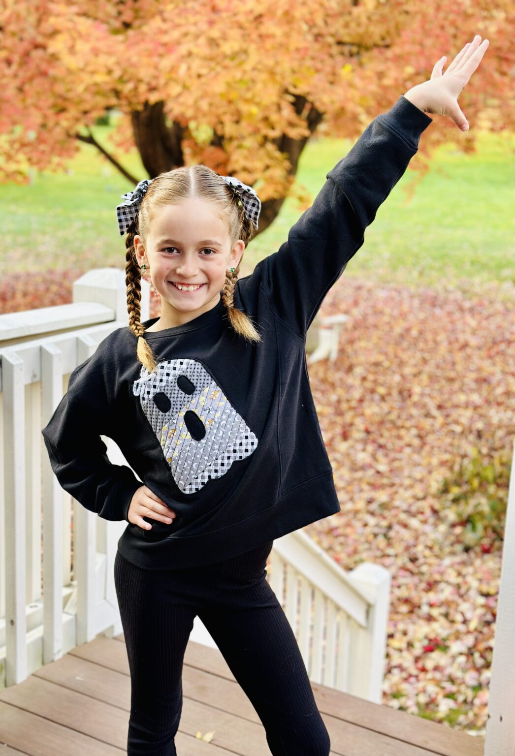 Reverse Applique Ghost Sweatshirt - The Cottage Mama